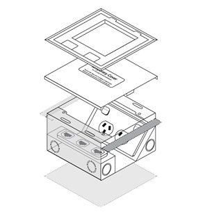 FFOB185SSR1STDO3D - FFOB-188 1 STANDARD DGPO OUTLET 3 GANG DATA