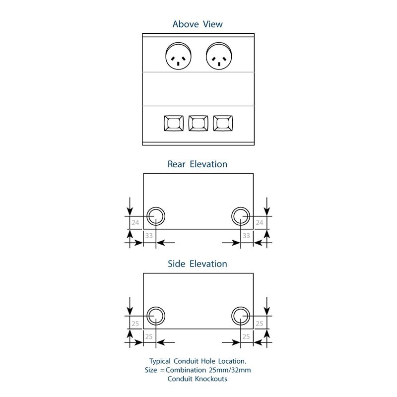 FOBSSR2P3DS70 - FFOB-290/70 2 X 10amp Auto Switched Outlets and 3 x ...