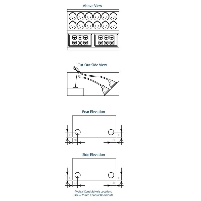 FOBSSF12P12D - FFOB-340S 12 X 10amp Auto Switched Outlet 12 X 10amp ...