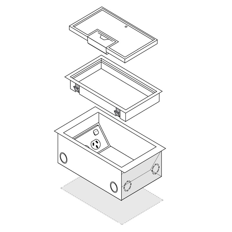 FOBPL2STDO - FFOB-520 1x DGPO OUTLET 6 X SINGLE DATA