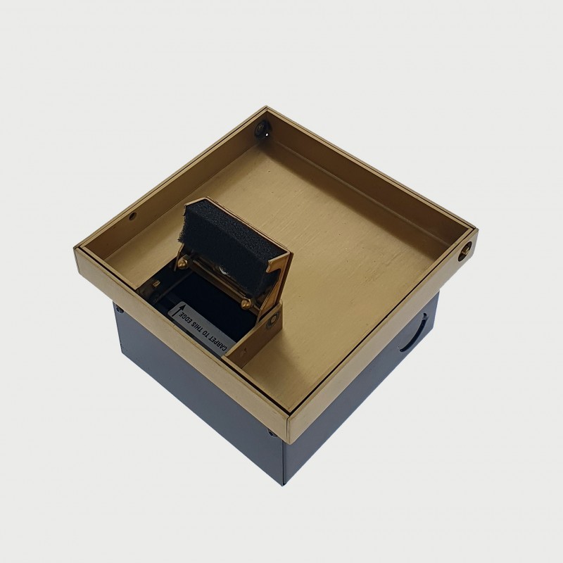 FOBBR19R2PS67 - FFOB-149B-2A Floor Box 2 x 10Amp Round Auto switched GPOs