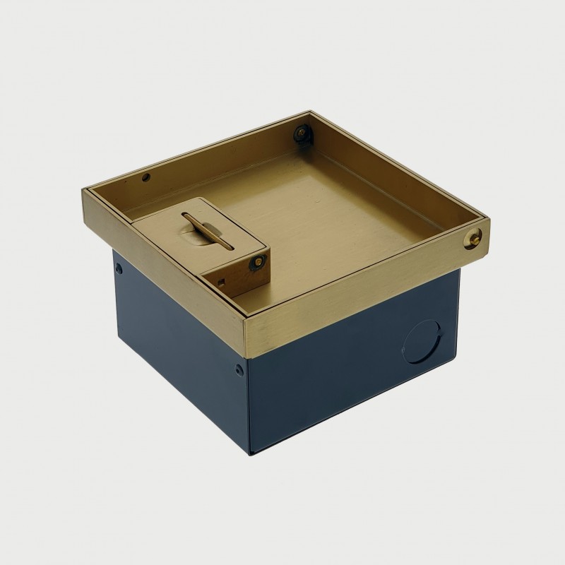 FOBBR19R2PS67 - FFOB-149B-2A Floor Box 2 x 10Amp Round Auto switched GPOs