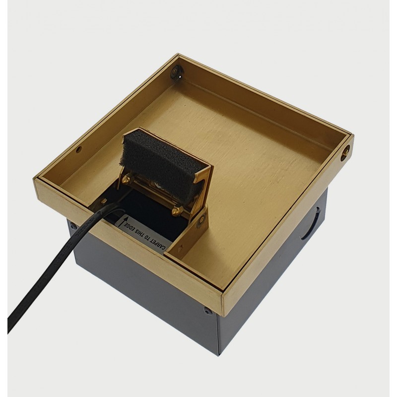 FOBBR19R2PS67 - FFOB-149B-2A Floor Box 2 x 10Amp Round Auto switched GPOs