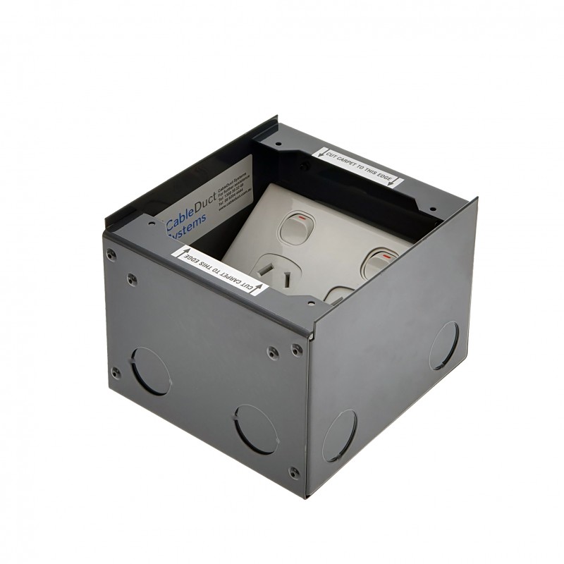 FOBBRF1STDO3D - FFOB-147 Floor Box 1 x Standard DGPOs + 3 Data Provisions