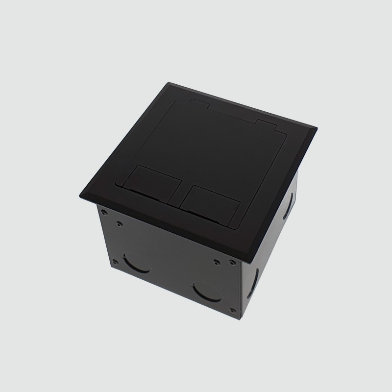 FOBSSBF1STDO3D - FFOB-148BLK Floor Box 1 x Standard DGPOs + 3 Data ...