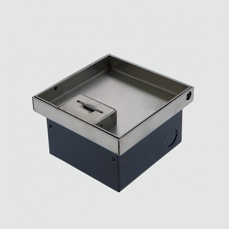 FOBSS19R2PS67 - FFOB-149/2A Floor Box 2 x 10Amp Round Auto switched GPOs