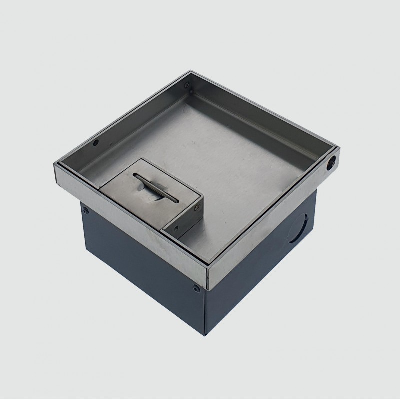 FOBSS19R2PS67 - FFOB-149/2A Floor Box 2 x 10Amp Round Auto switched GPOs