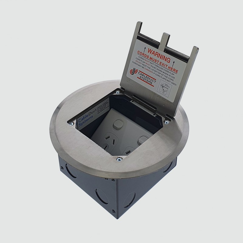 FOBCSSF1STDO3D - FFOB-148R Floor Box 1 x Standard DGPOs + 3 Data Provisions