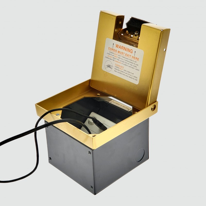 FOBBR19R1STDO - FFOB-149B/2P Floor Box 1 x Standard DGPO GPOs