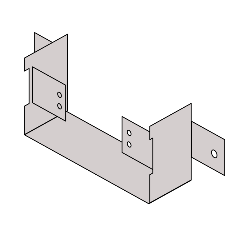 GPO/Data Shroud for 35mm or 50mm Skirting Ducts